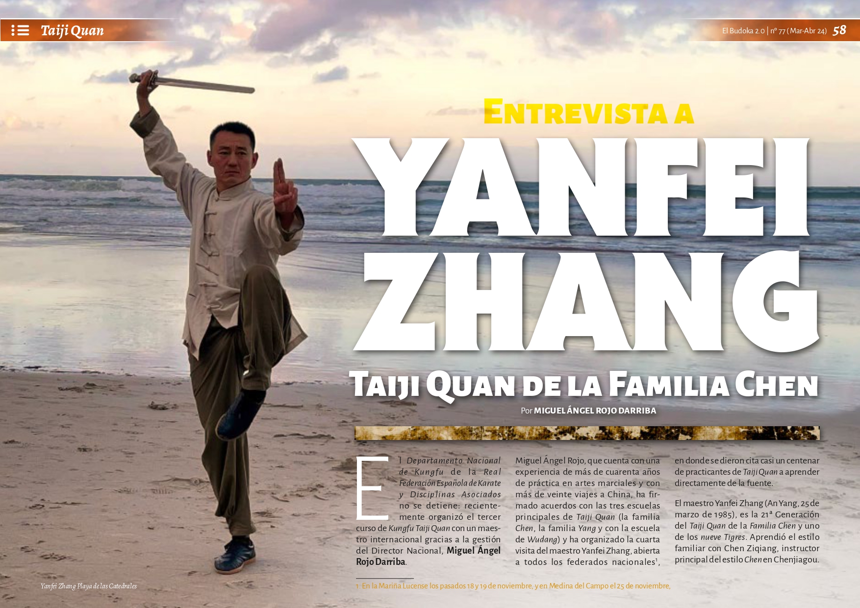 Entrevista al maestro Yanfei Zhang - Departamento Nacional Kung Fu