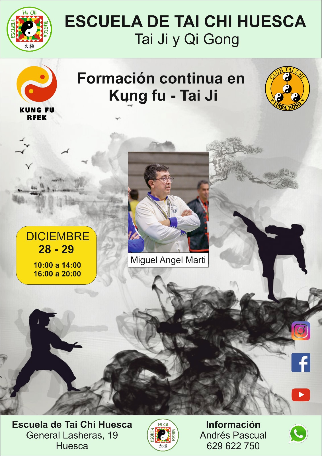 Curso Kung Fu Taiji Quan Huesca - Departamento Nacional Kung Fu